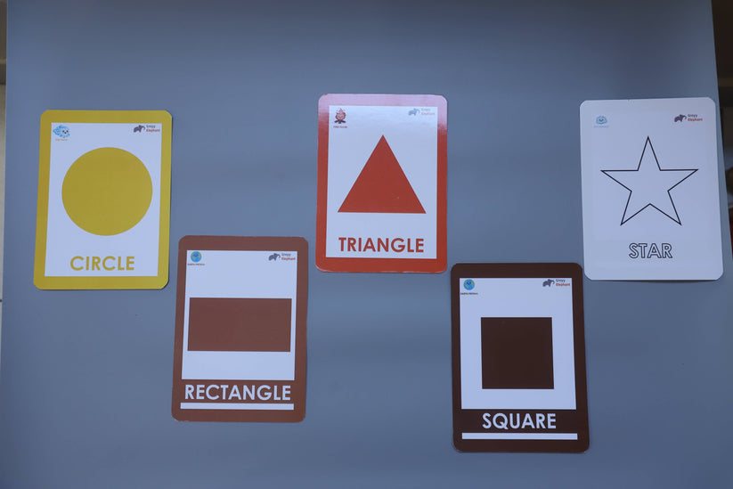 Simple Shapes Flashcards – Greyy Elephant Learning Box